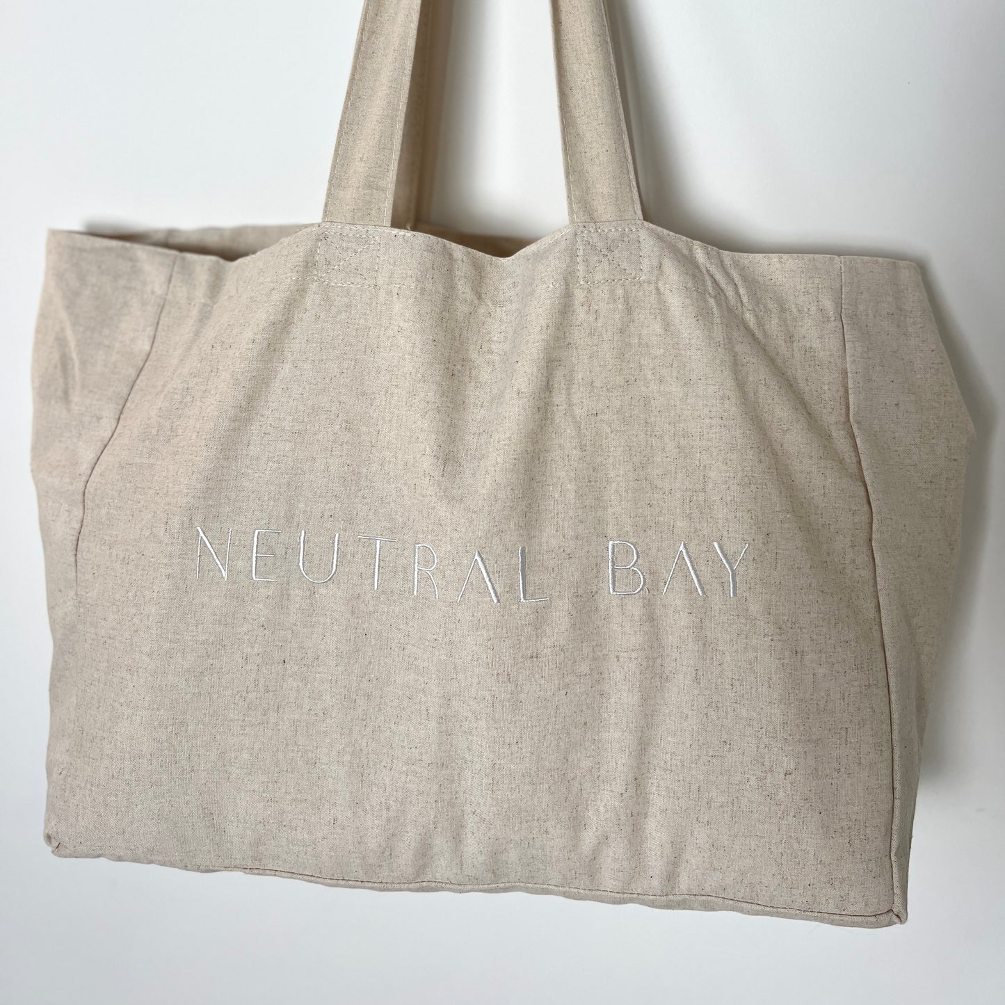 LINEN TOTE BAG | OATMEAL - a beach bag for the minimalist – Neutral Bay